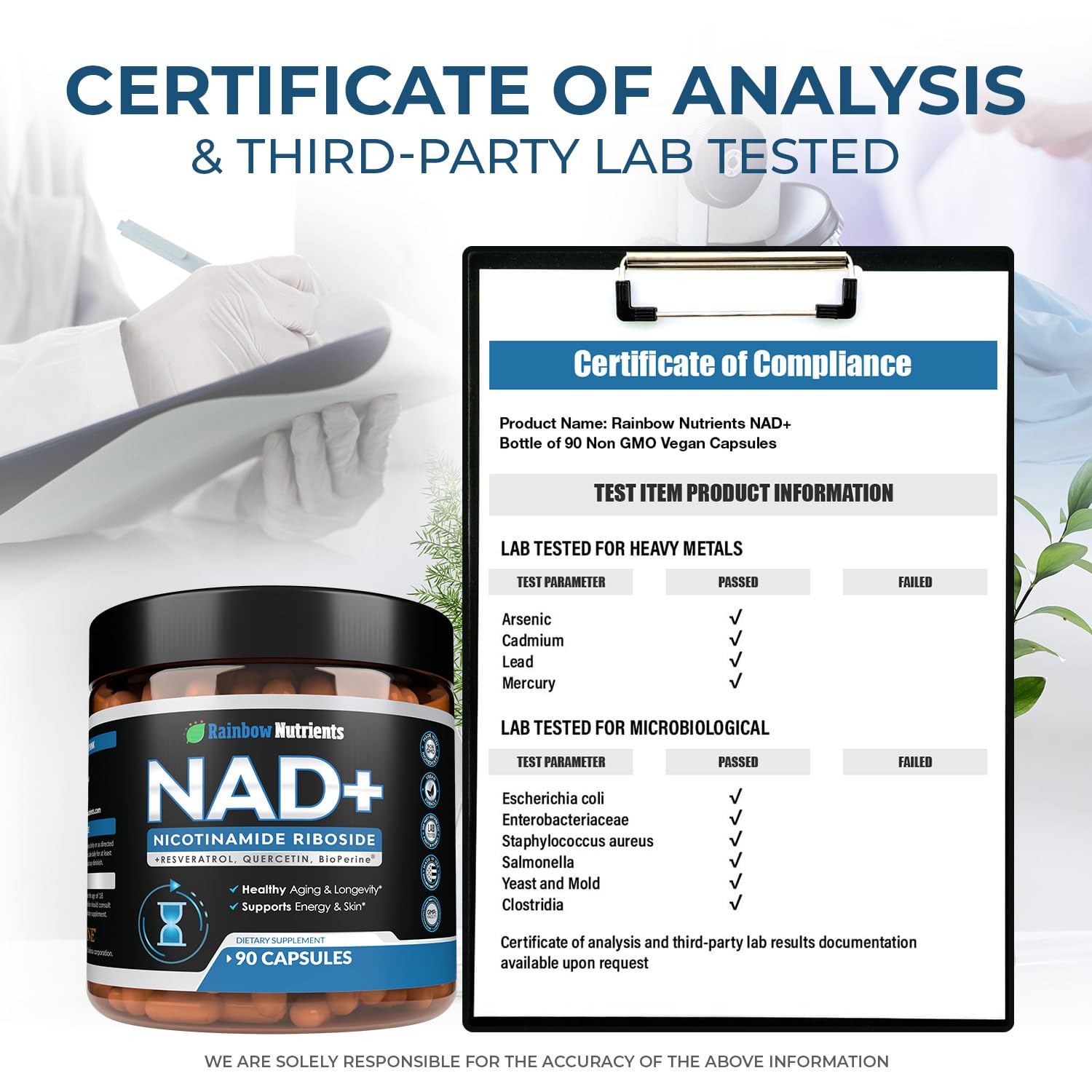 NAD+ supplement for healthy aging