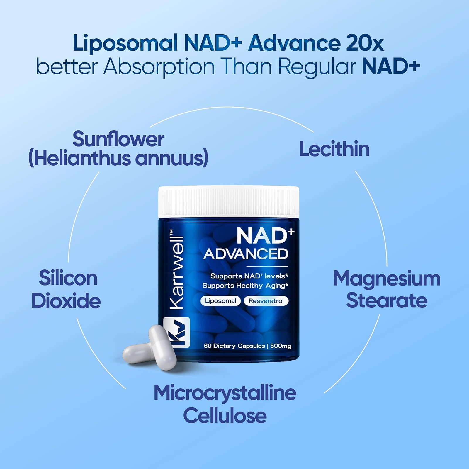 NAD+ supplement for healthy aging
