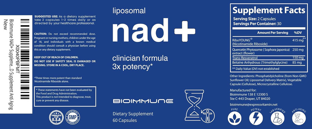 NAD+ supplement for healthy aging
