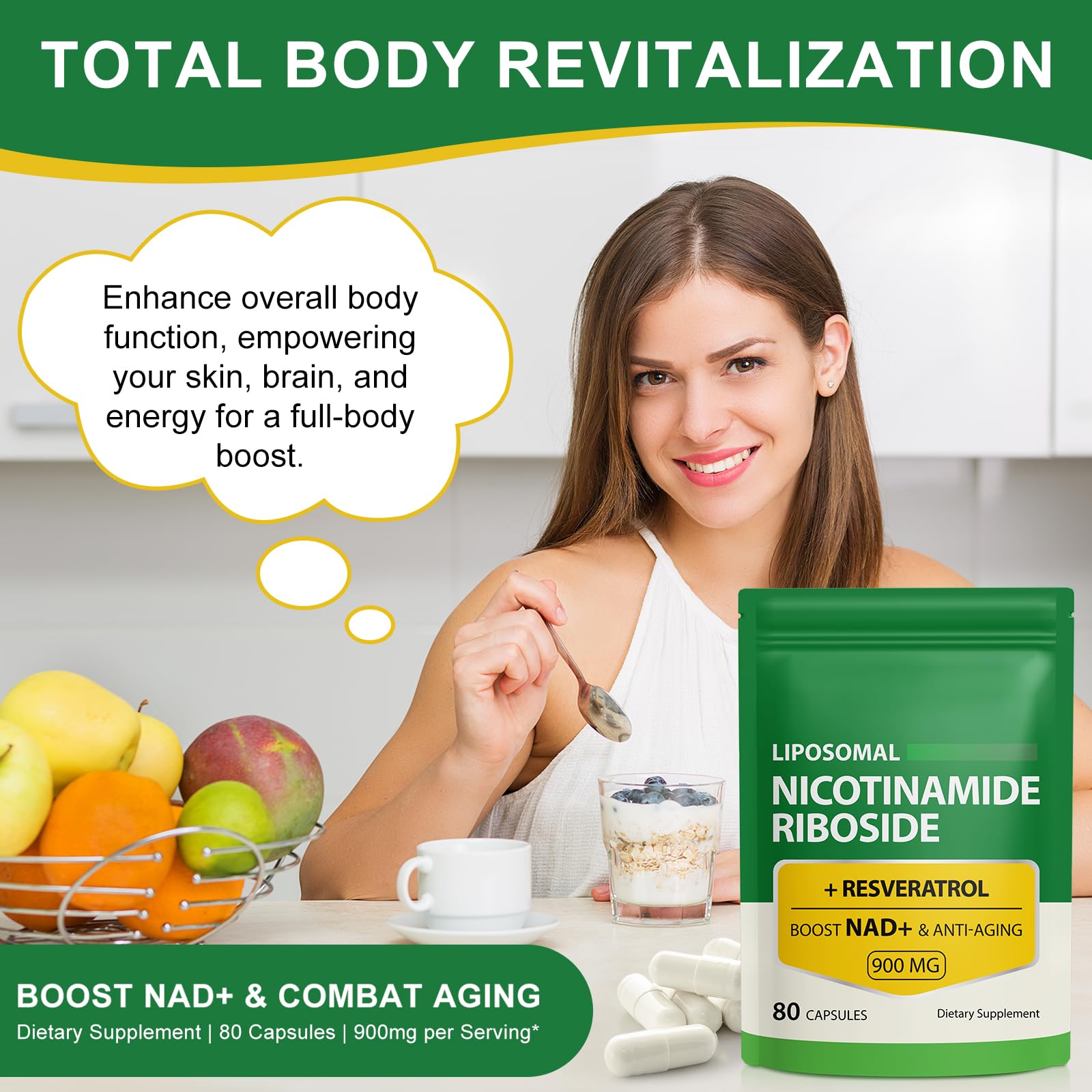 NAD supplement for improved vitality