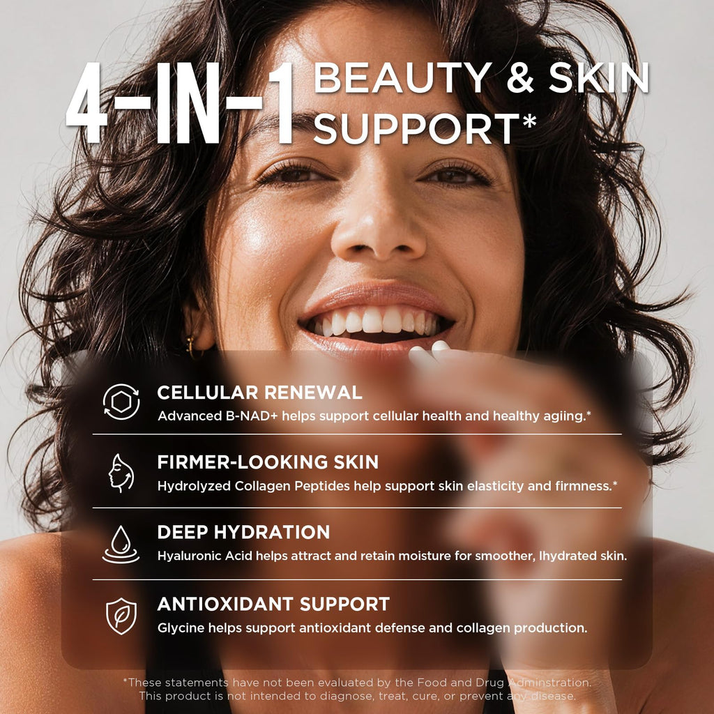 NAD+ supplement with antioxidant benefits
