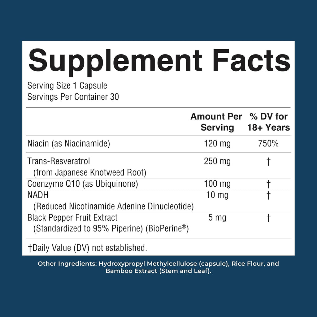 NADH 100 mg for active lifestyle