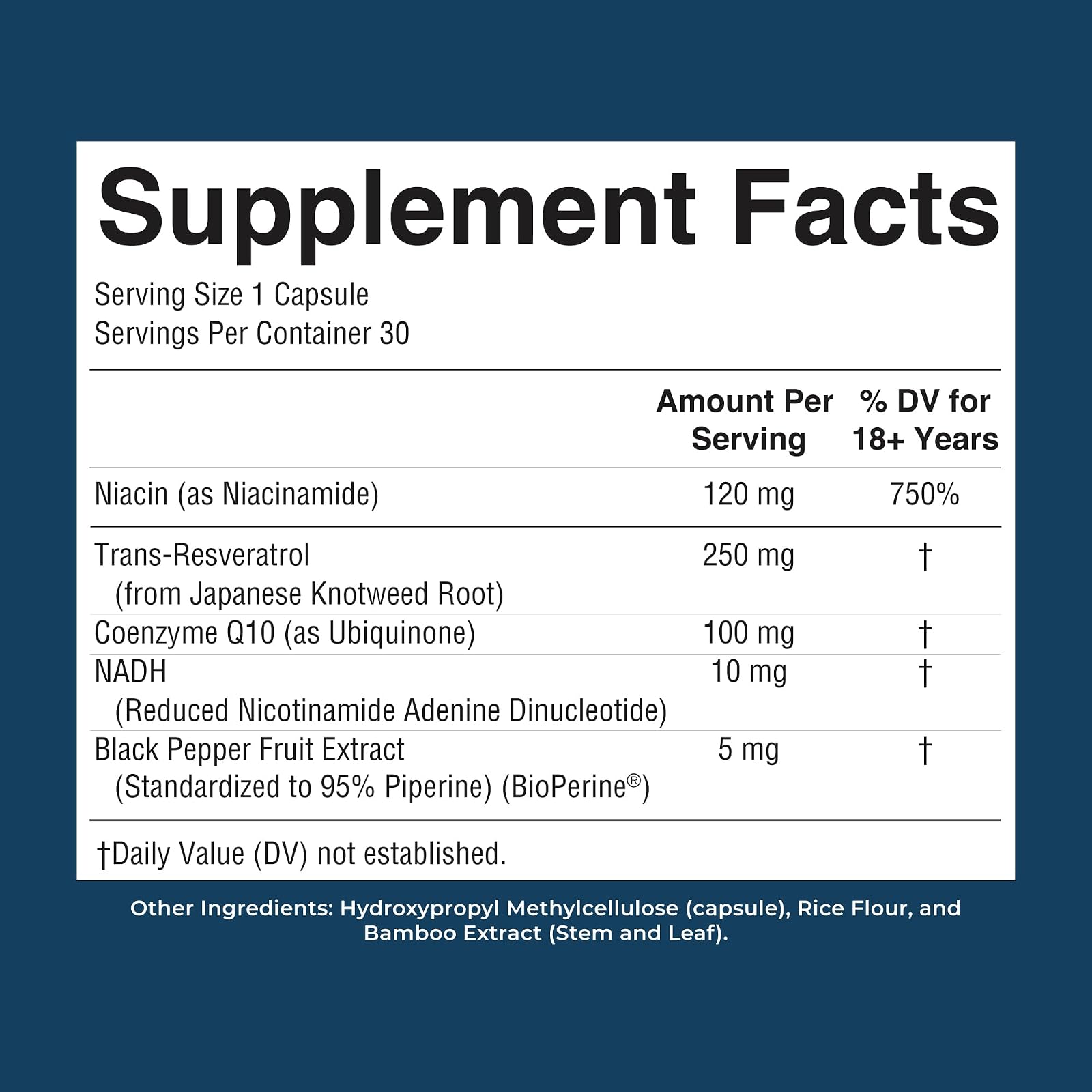 NADH 100 mg for active lifestyle