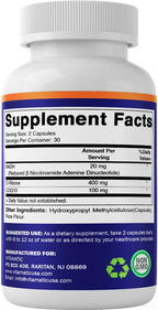 NADH capsules for daily wellness
