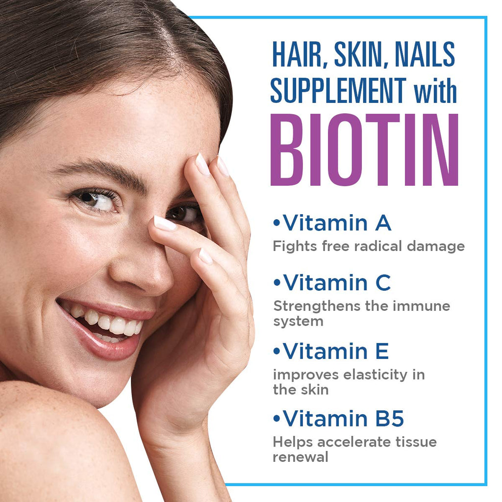 Nail strength supplement with biotin