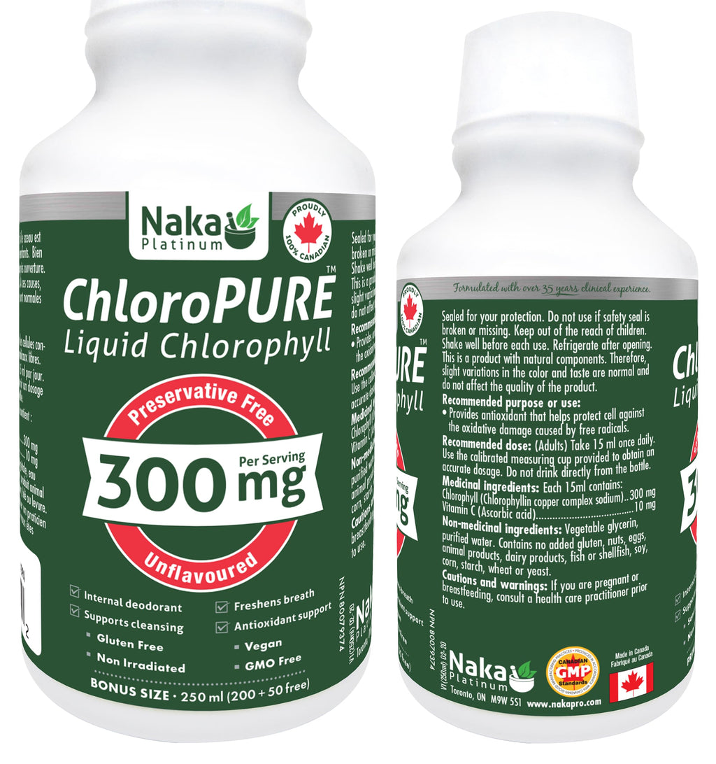 Naka Platinum chlorophyll liquid supplement