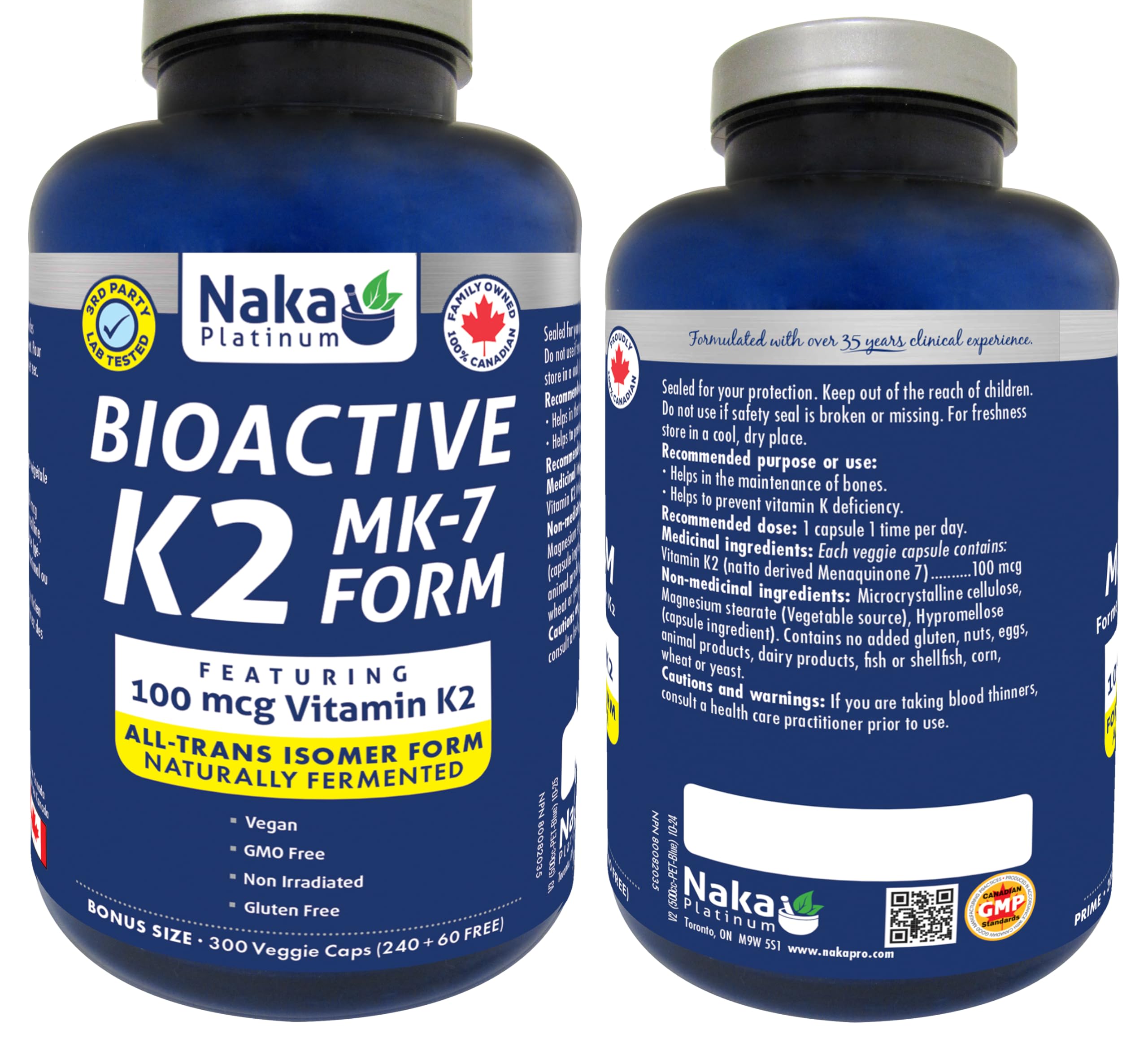 Naka Platinum K2 vitamin benefits