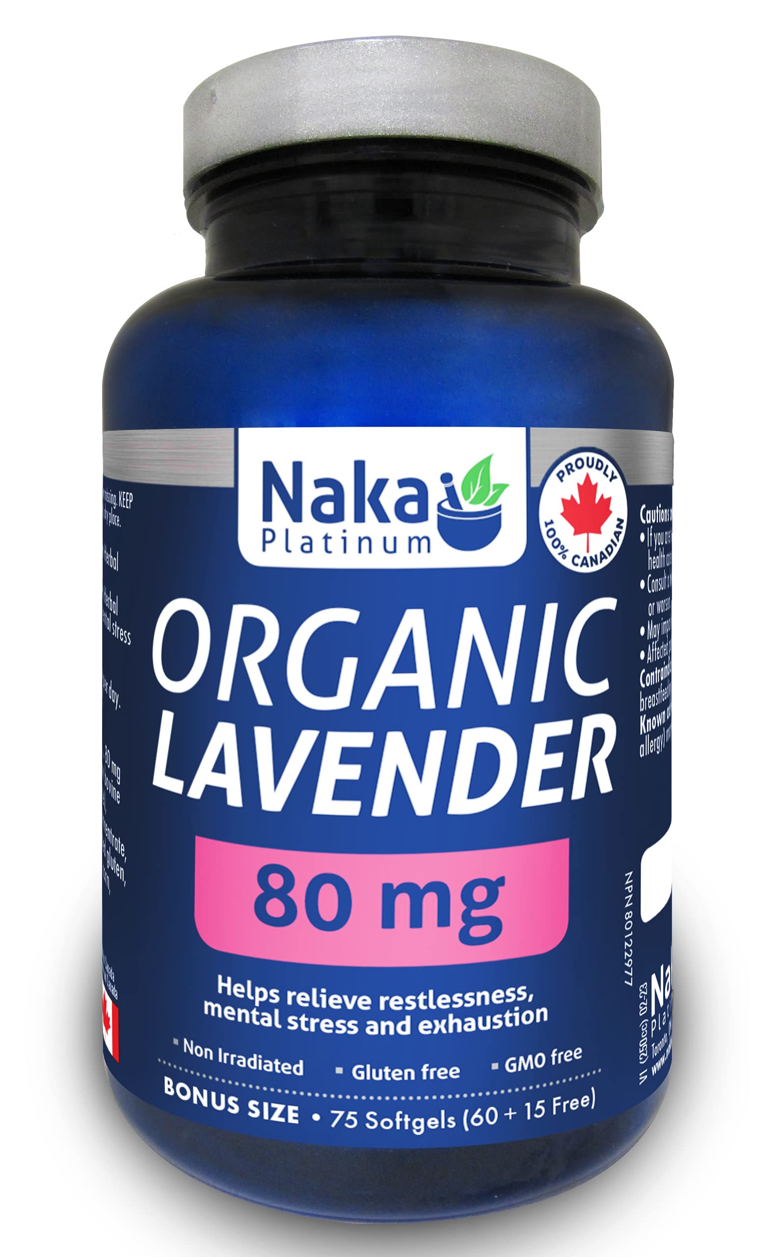 Naka Platinum lavender supplements for relaxation