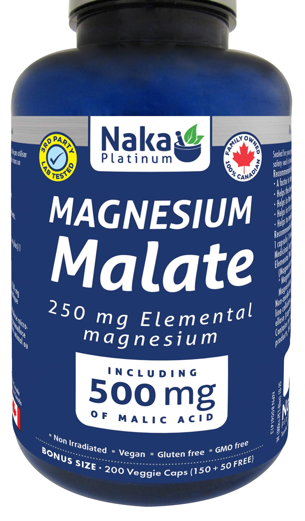 Naka Platinum magnesium veggie capsules