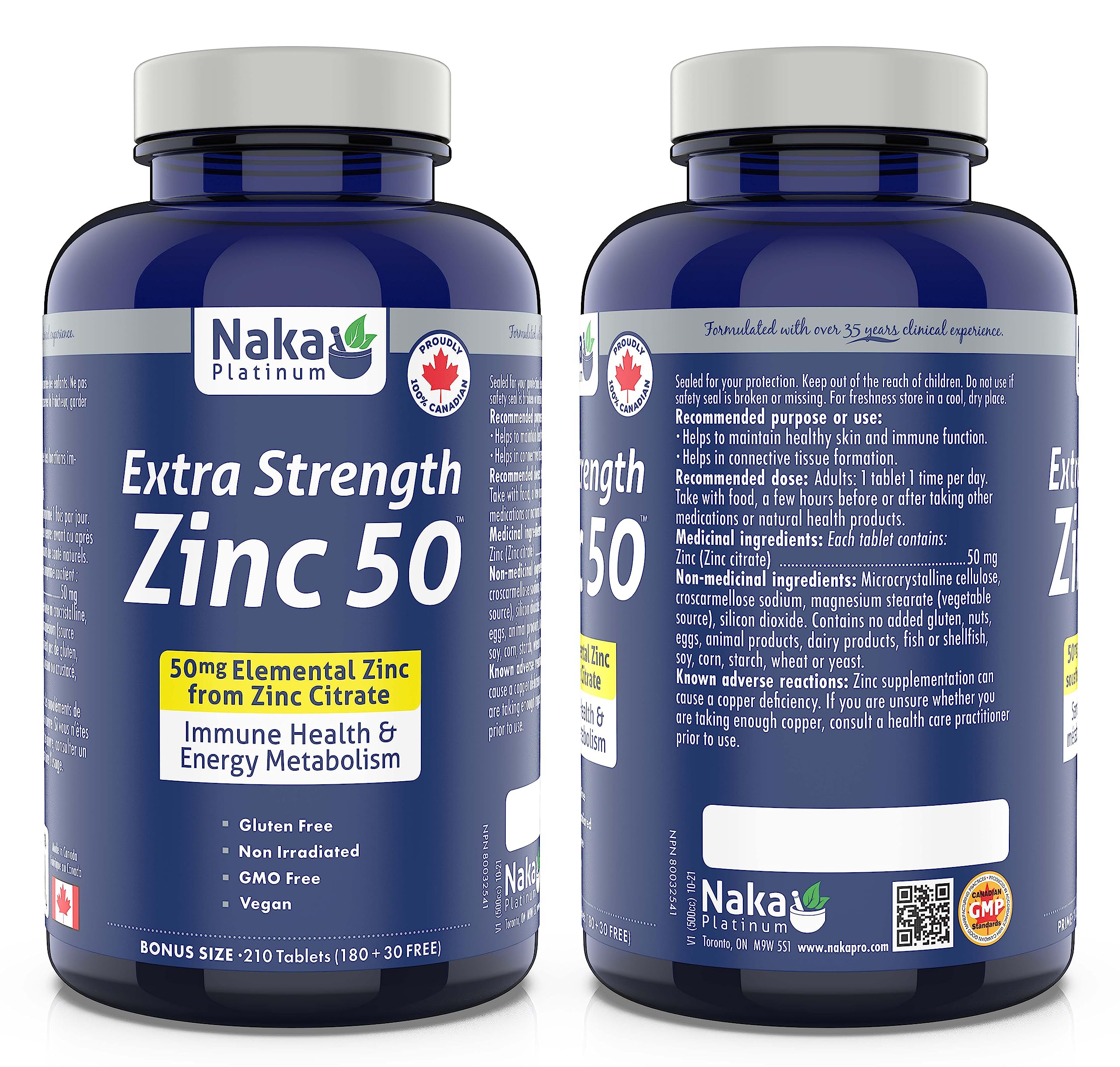 Naka Platinum zinc supplement benefits