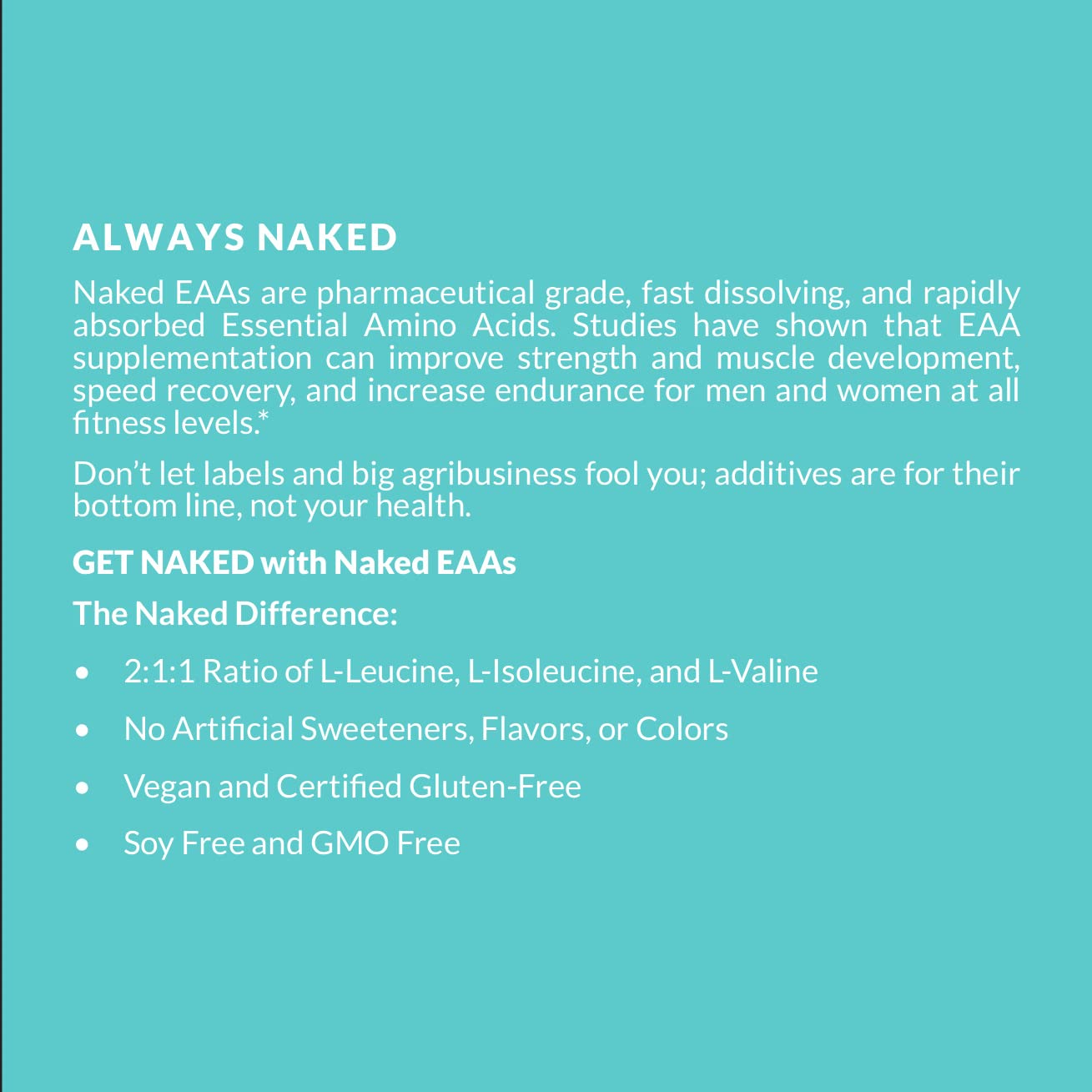 NAKED EAAs for post-workout recovery