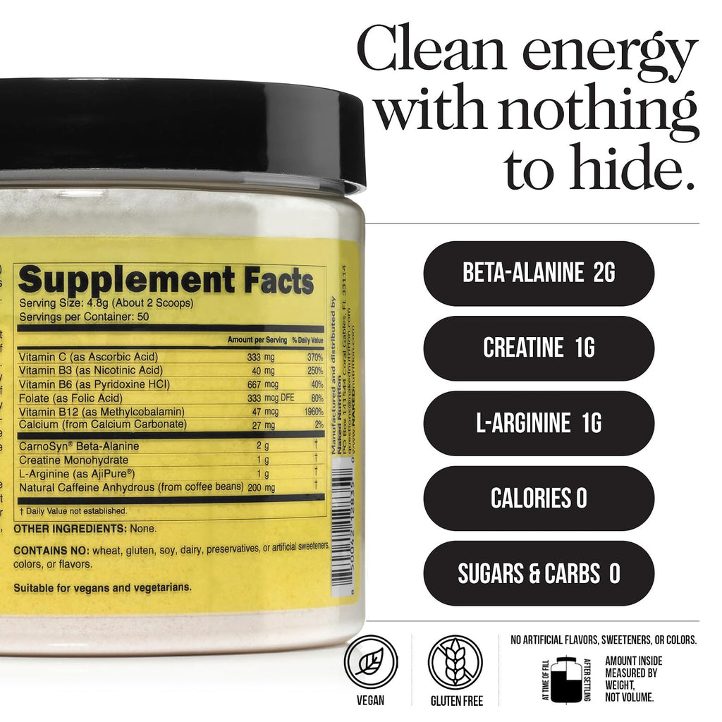NAKED energy powder for workout performance