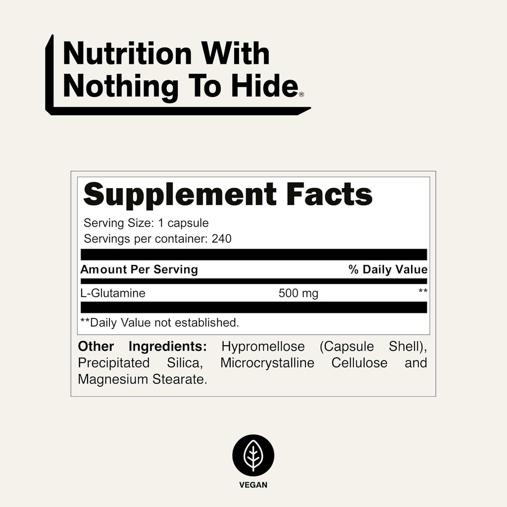 NAKED l-glutamine for post-workout
