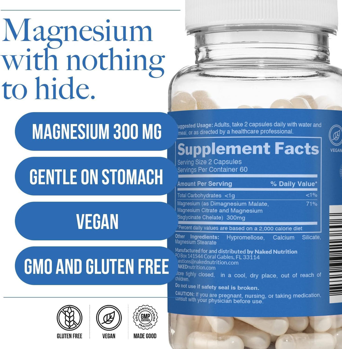 Naked magnesium for better sleep quality