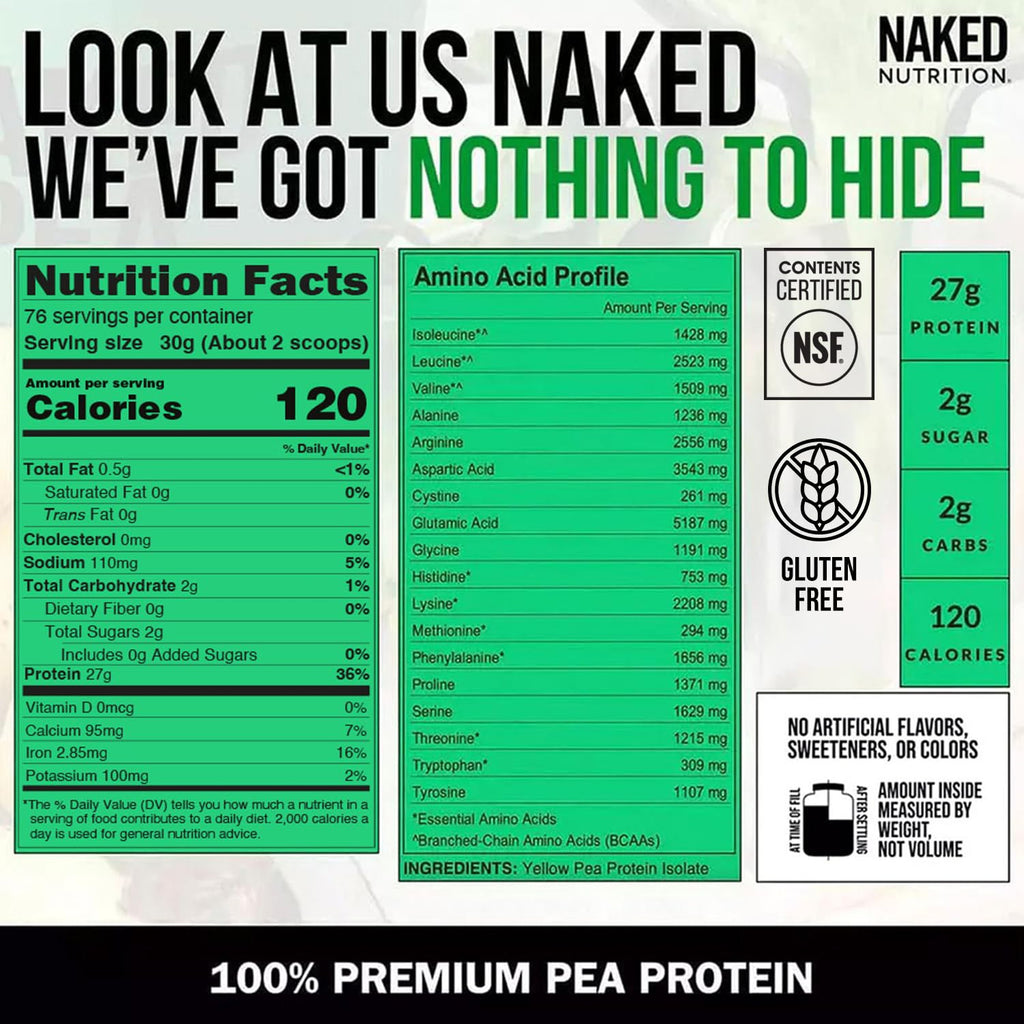 NAKED pea protein for protein bars