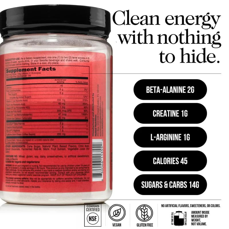 NAKED pre-workout for enhanced performance