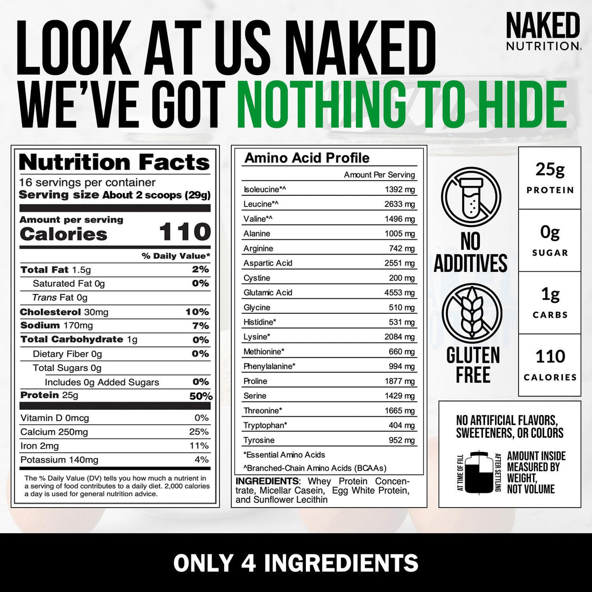 NAKED protein powder for post-workout recovery