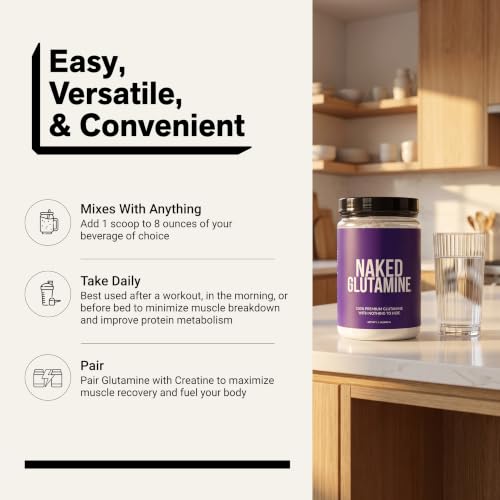 NAKED pure L-Glutamine for gut health