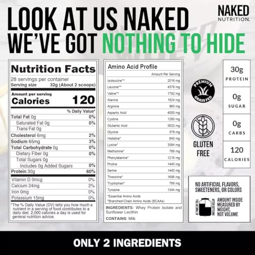 NAKED whey protein for muscle recovery