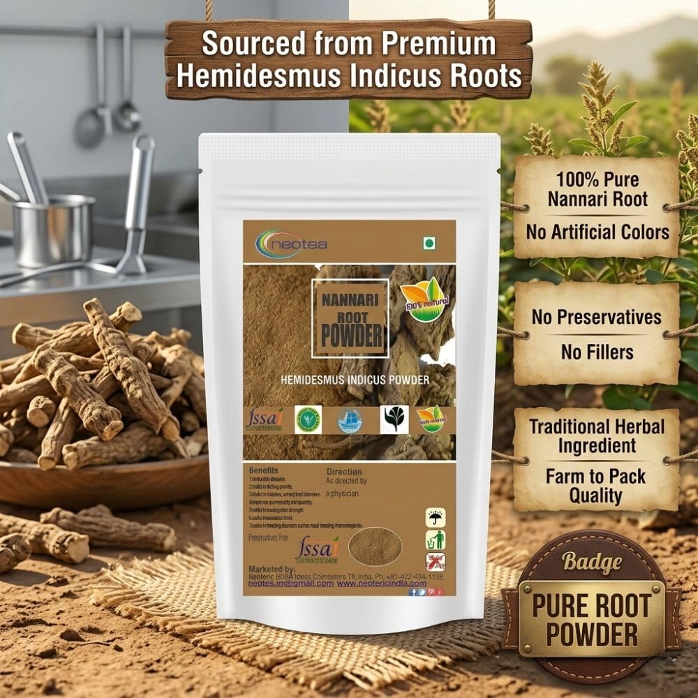 Nannari powder for detox drinks