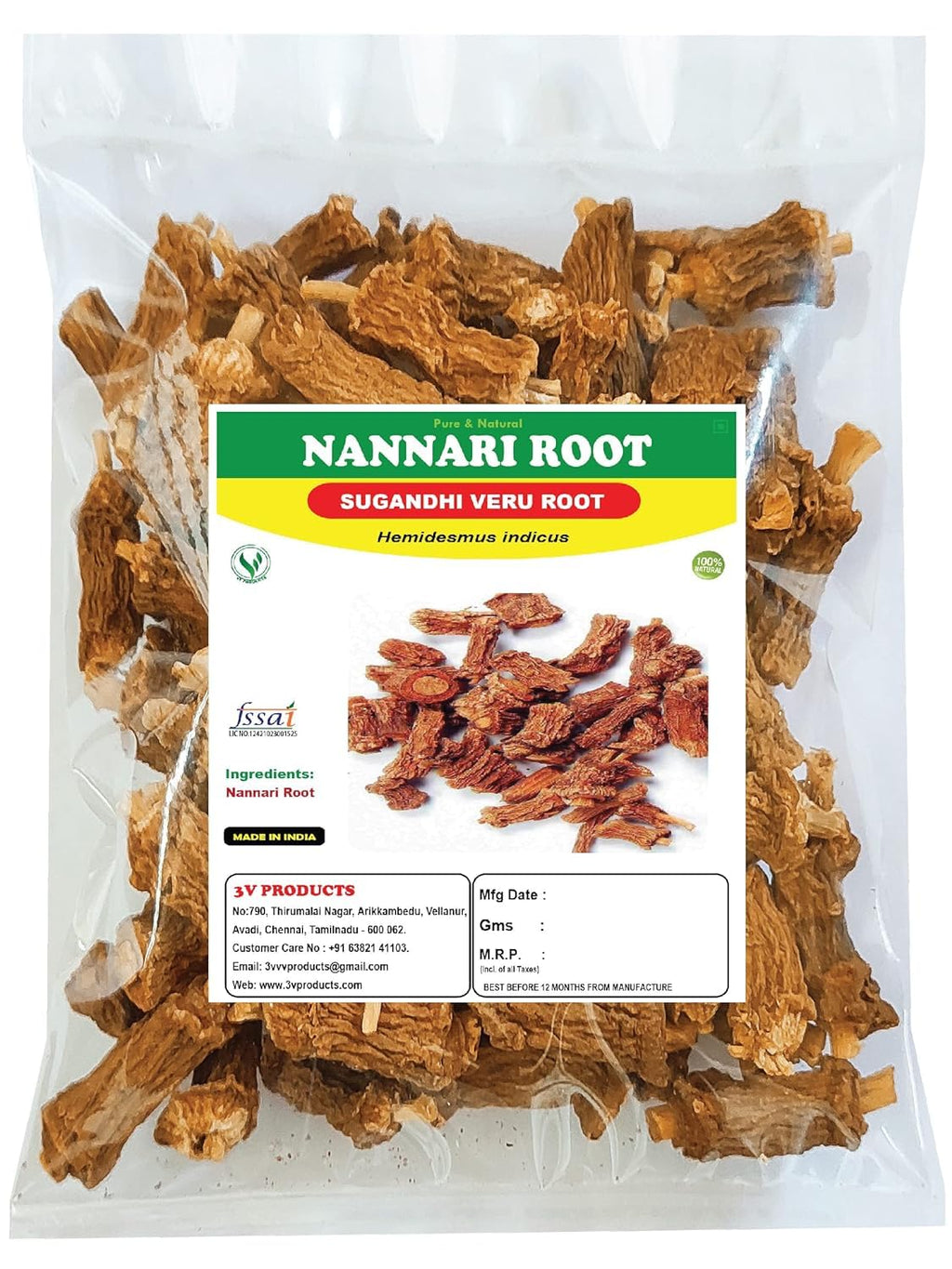 Nannari roots herbal supplement benefits