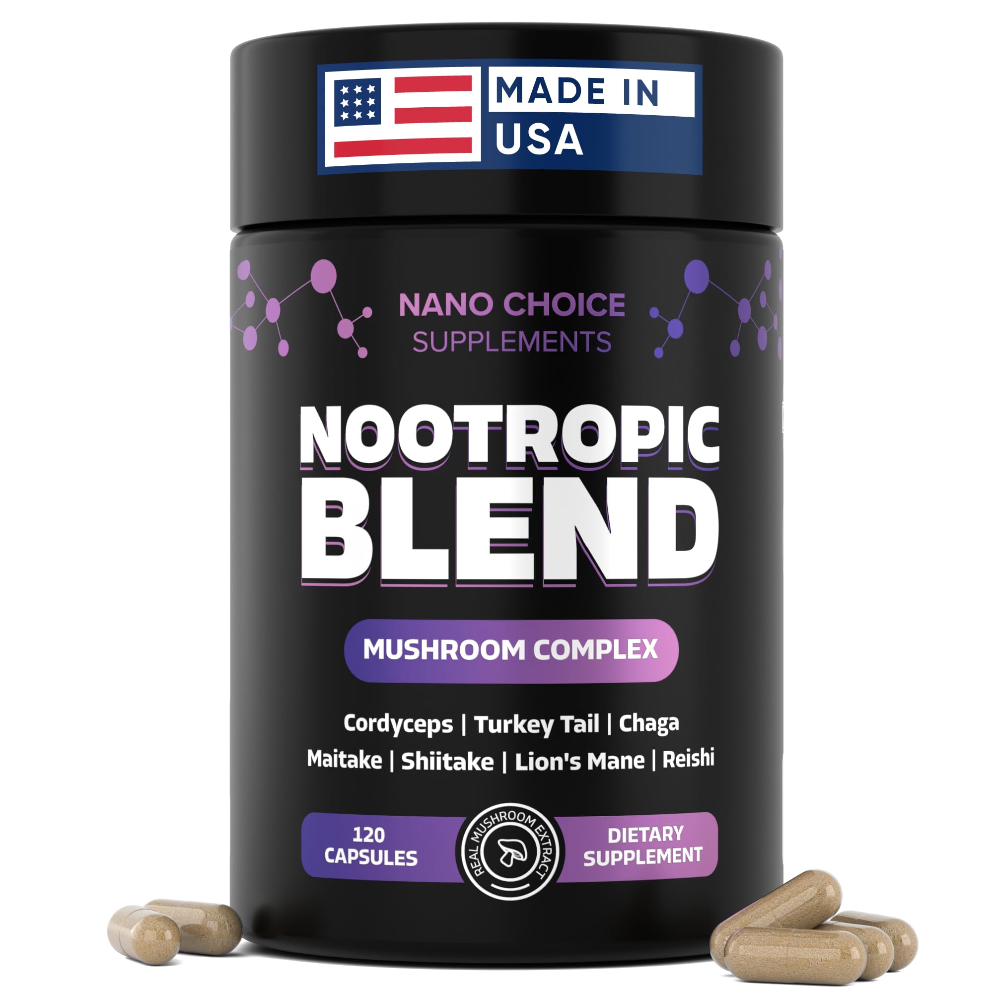 Nano Choice mushrooms for brain focus