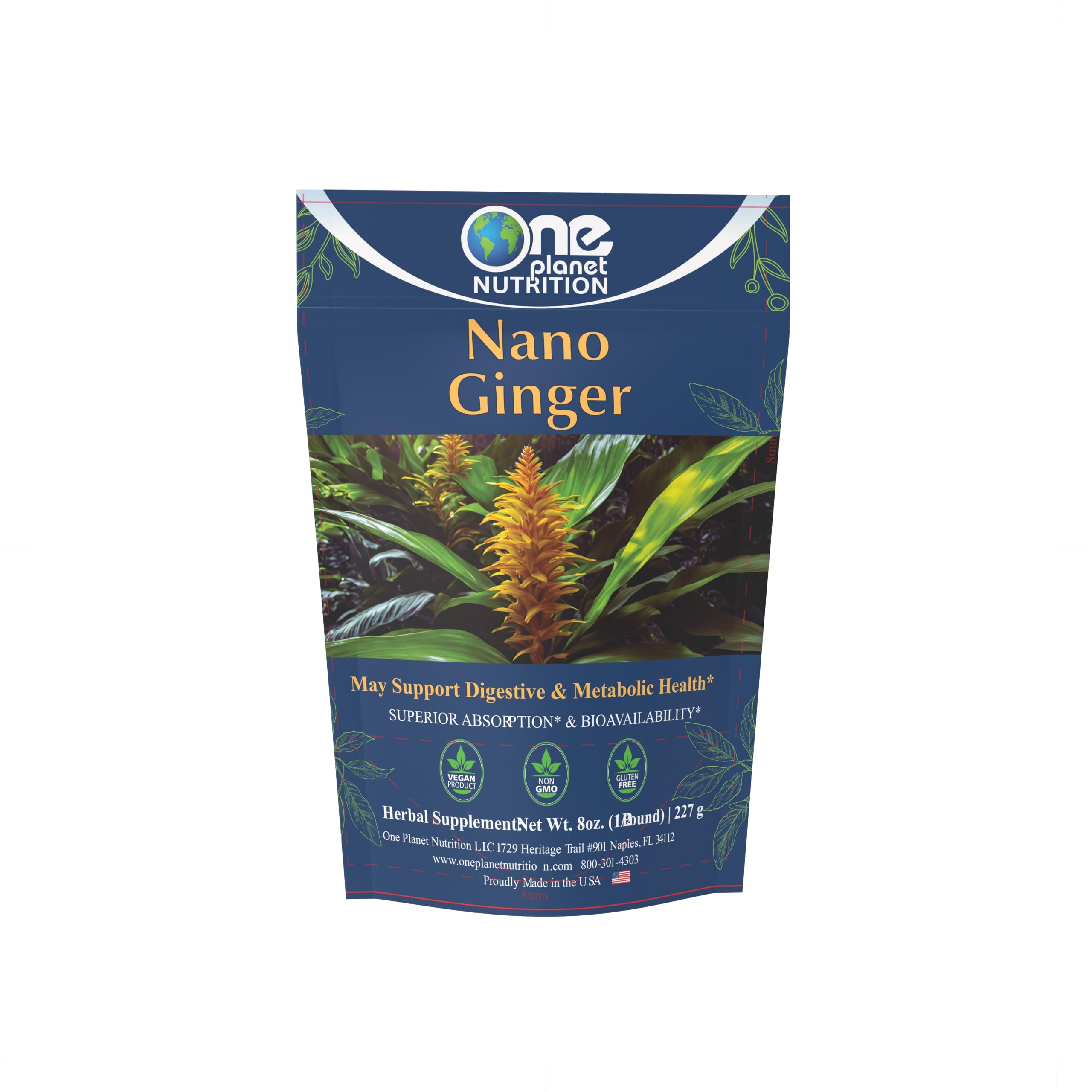 Nano ginger root for digestion
