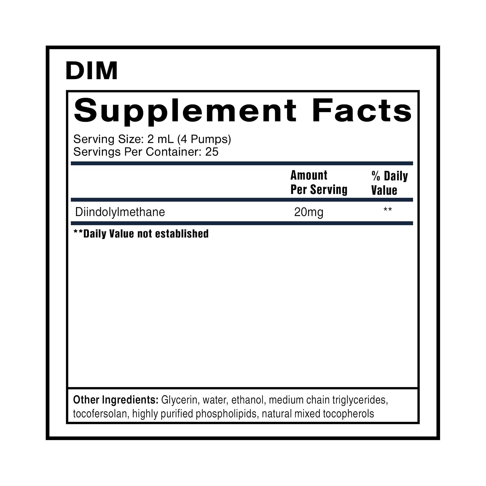 Nanoemulsified DIM for enhanced absorption