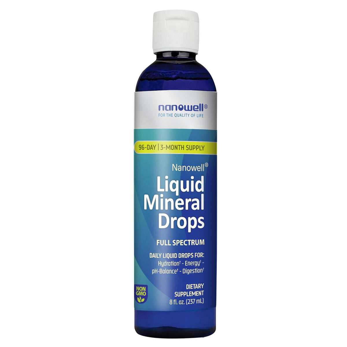 Nanowell trace mineral drops for hydration