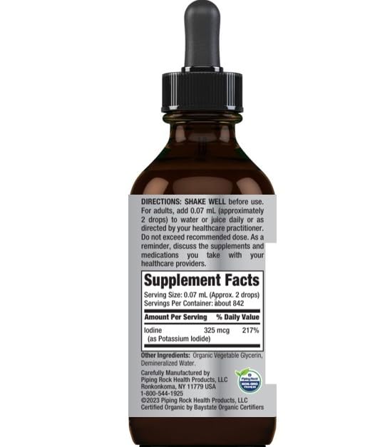Nascent iodine drops for energy support