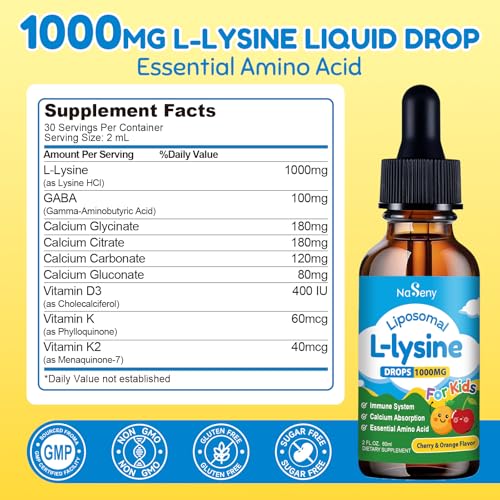 NaSeny L-Lysine 1000 mg dosage