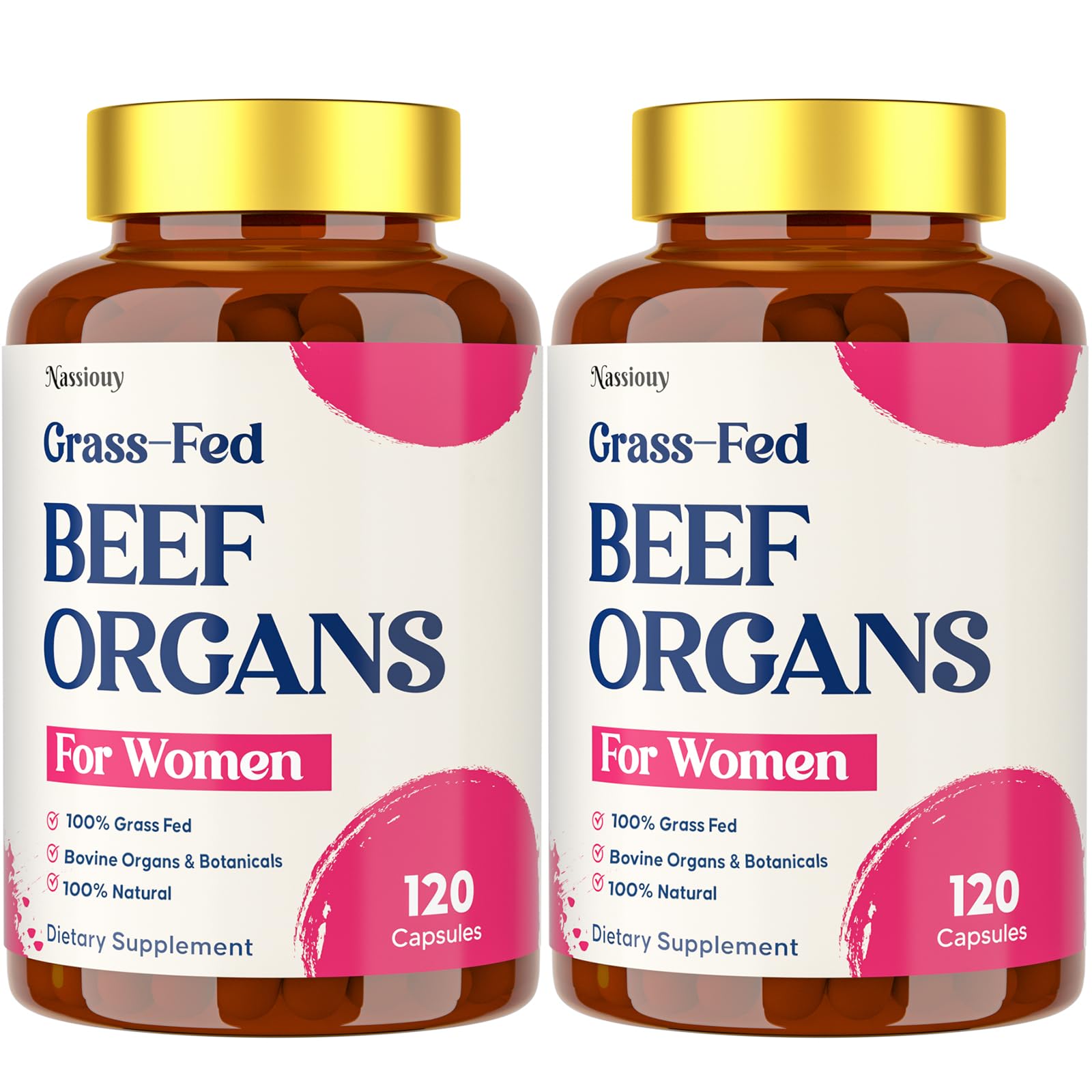 Nassiouy beef organ supplement capsules