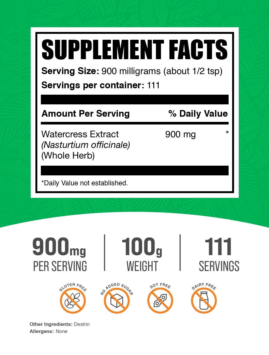 Nasturtium officinale extract for vitality