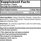 NAT B Vitamin B12 for metabolism