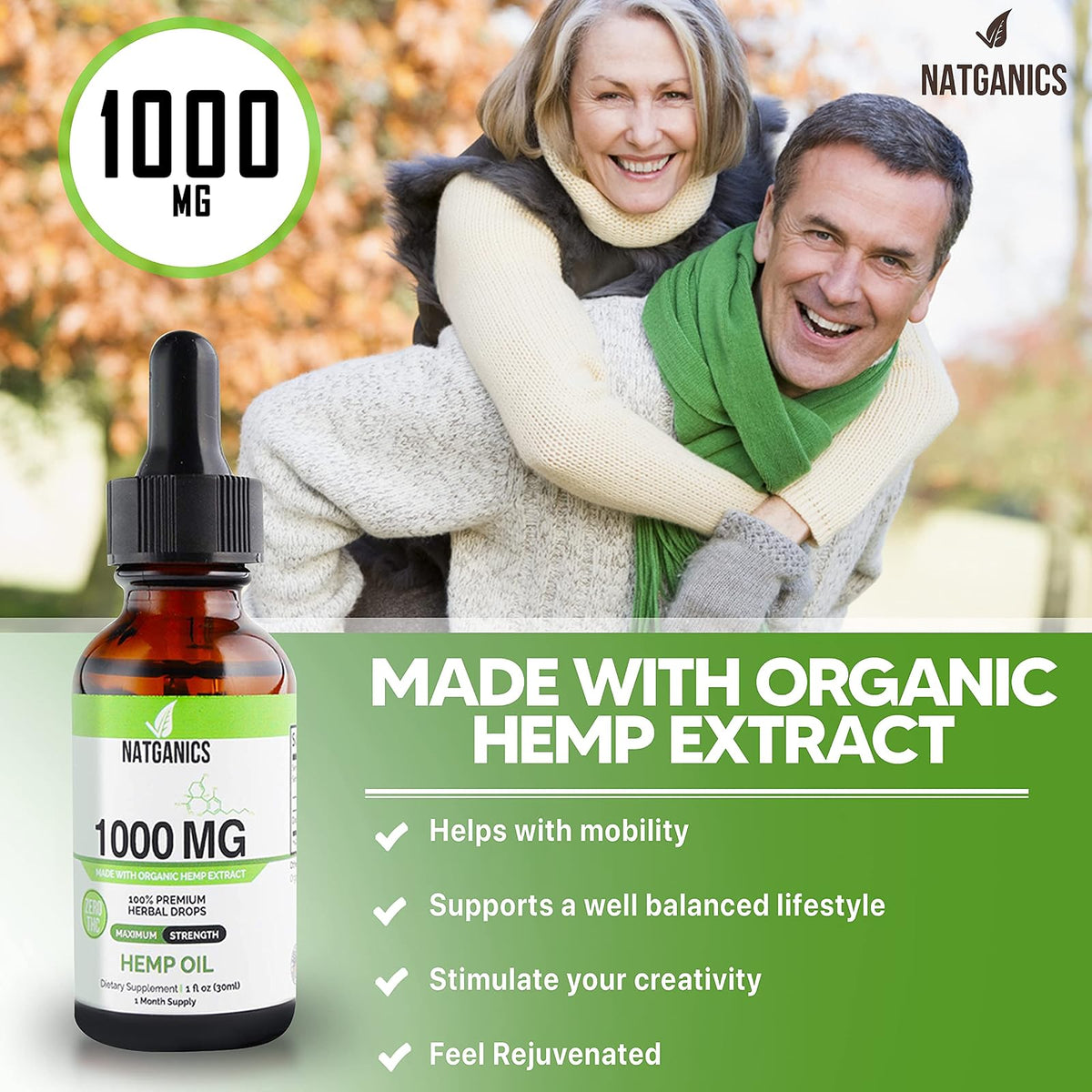 Natganics hemp oil for skin