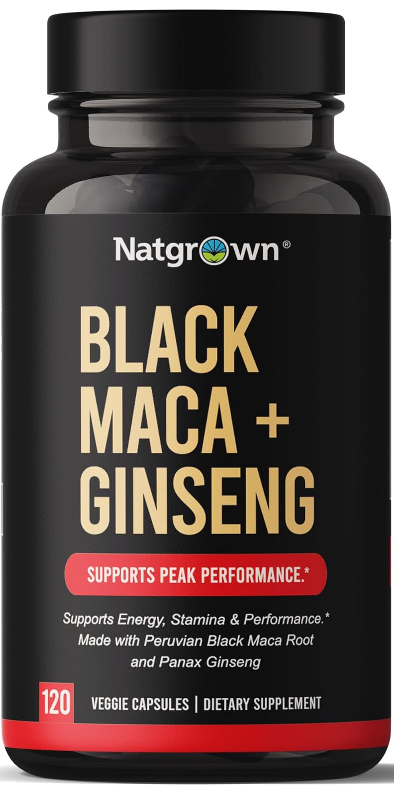 Natgrown black maca root capsules