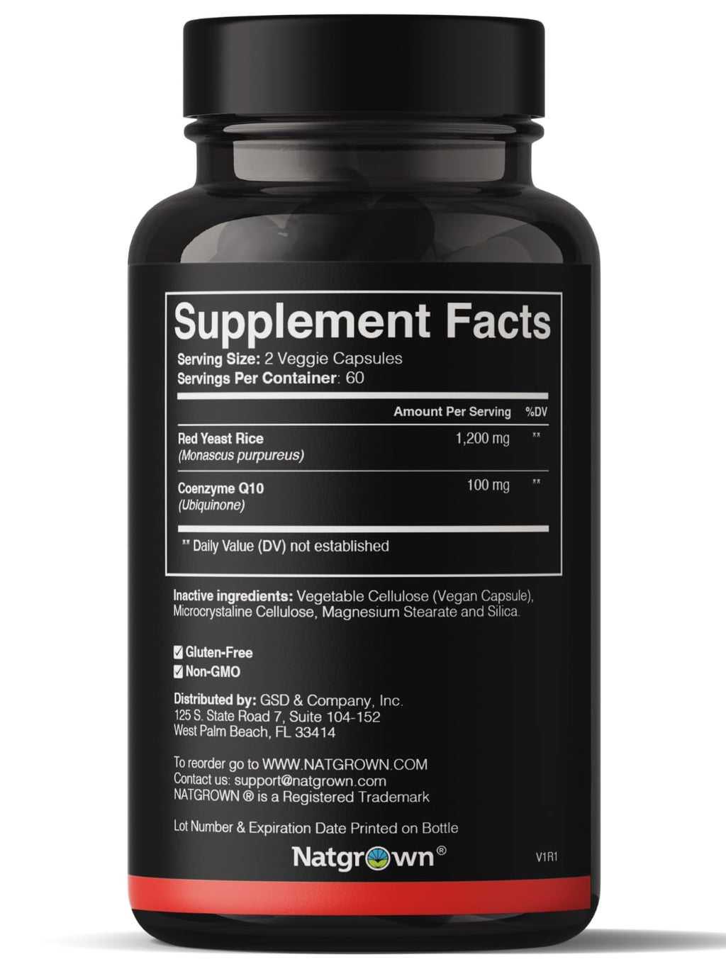 Natgrown Red Yeast Rice 120 capsules
