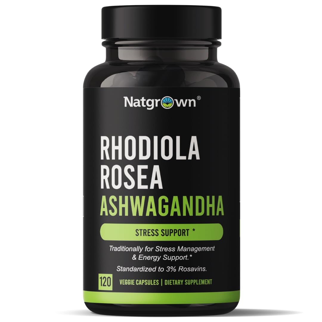 Natgrown Rhodiola Rosea ashwagandha capsules