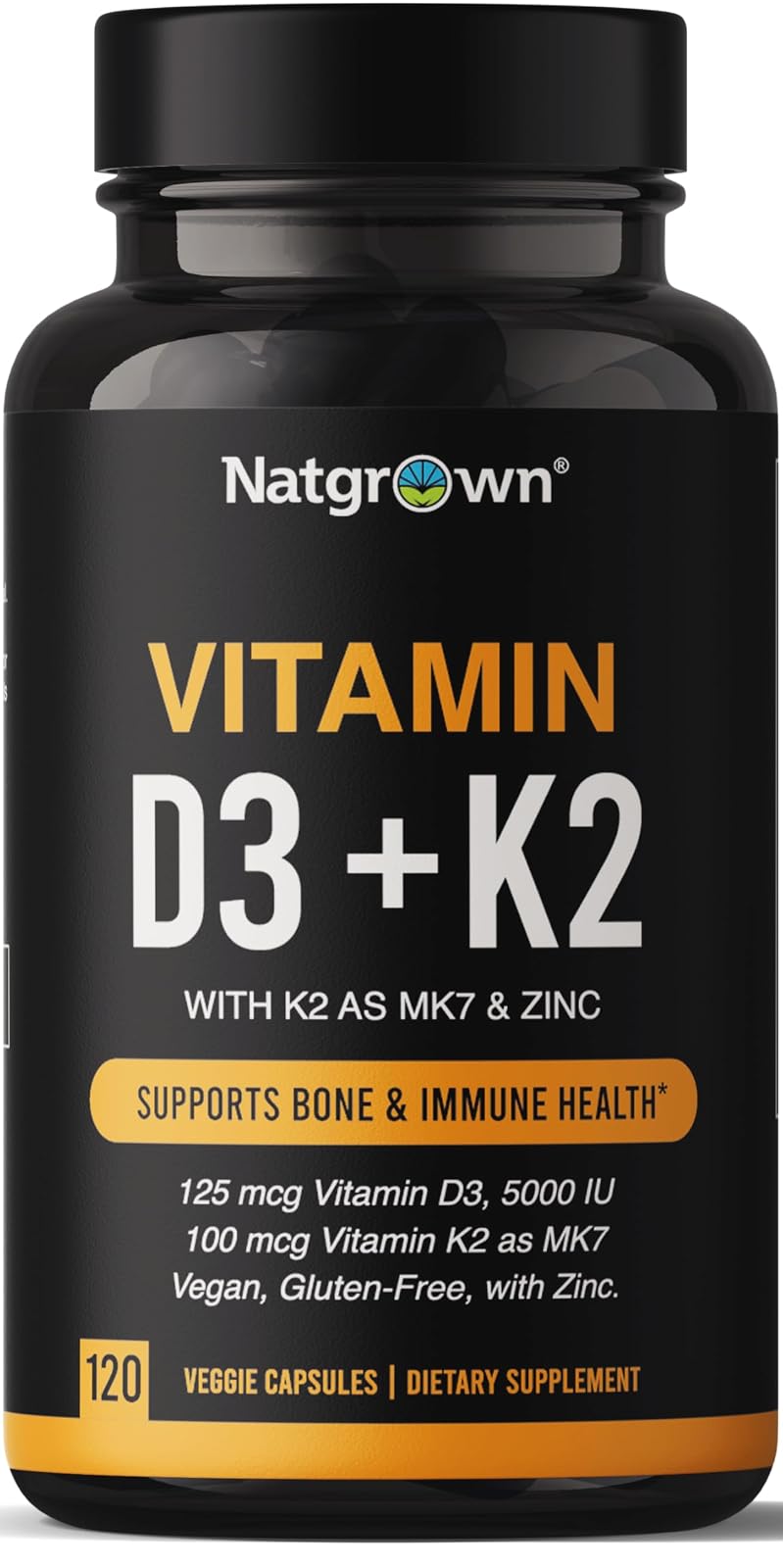 Natgrown Vitamin D3 K2 capsules