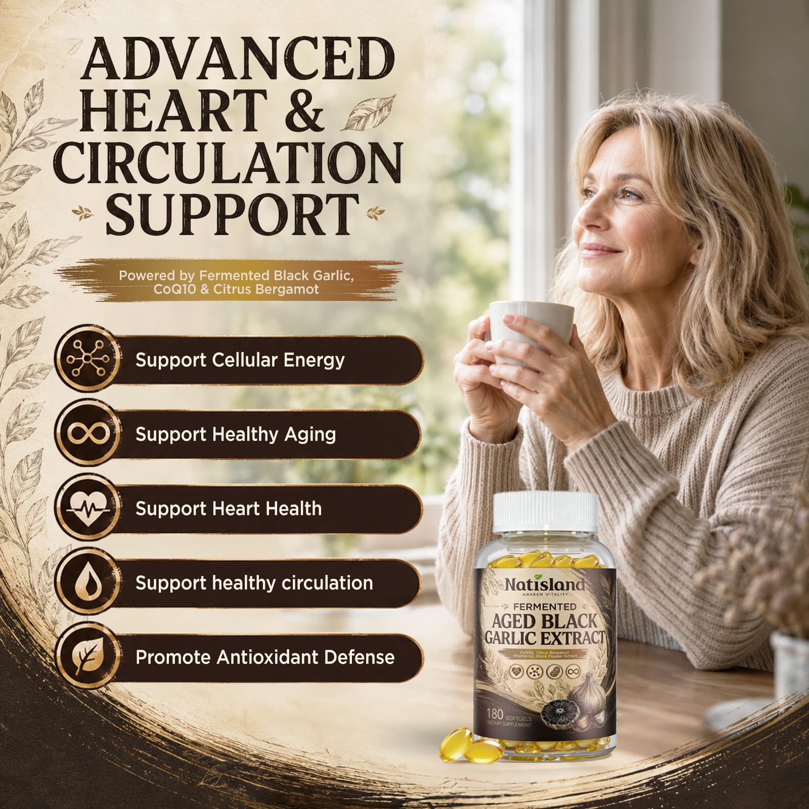 NATISLAND aged garlic supplement