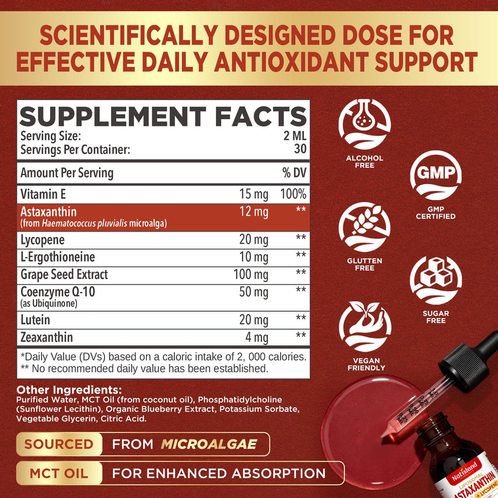 NATISLAND Astaxanthin for vibrant energy