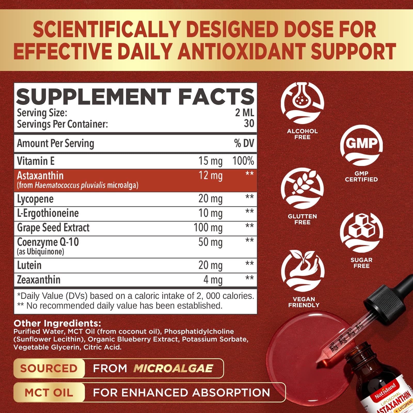 NATISLAND Astaxanthin for vibrant energy