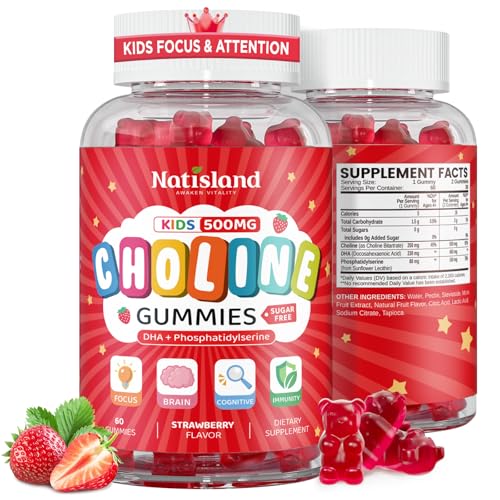 NATISLAND Choline gummies for brain health