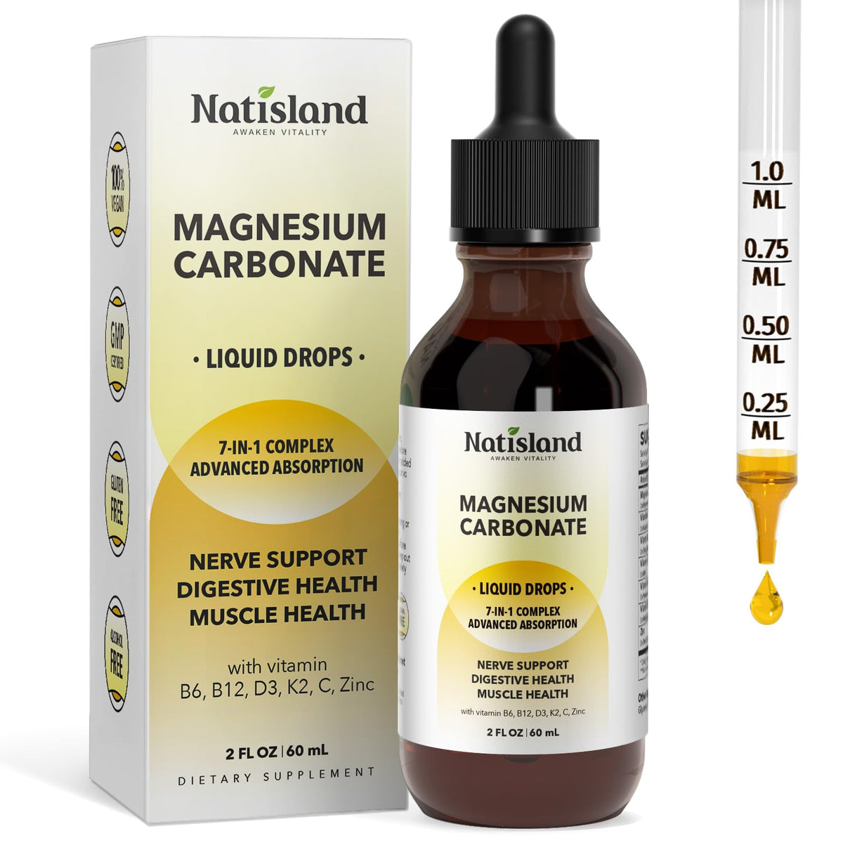 NATISLAND magnesium carbonate liquid drops