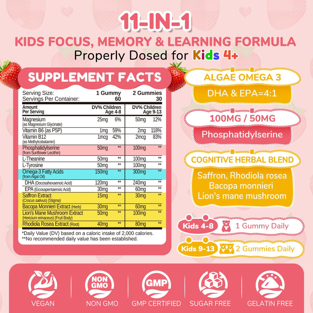 NATISLAND multivitamins for children's focus