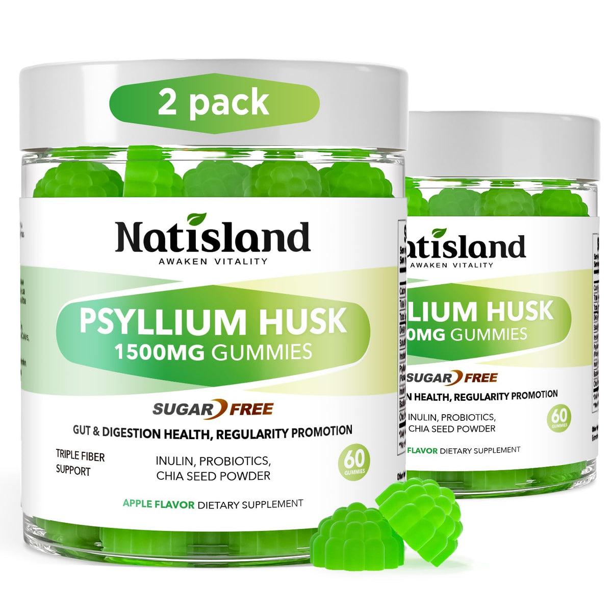 NATISLAND psyllium husk gummies benefits