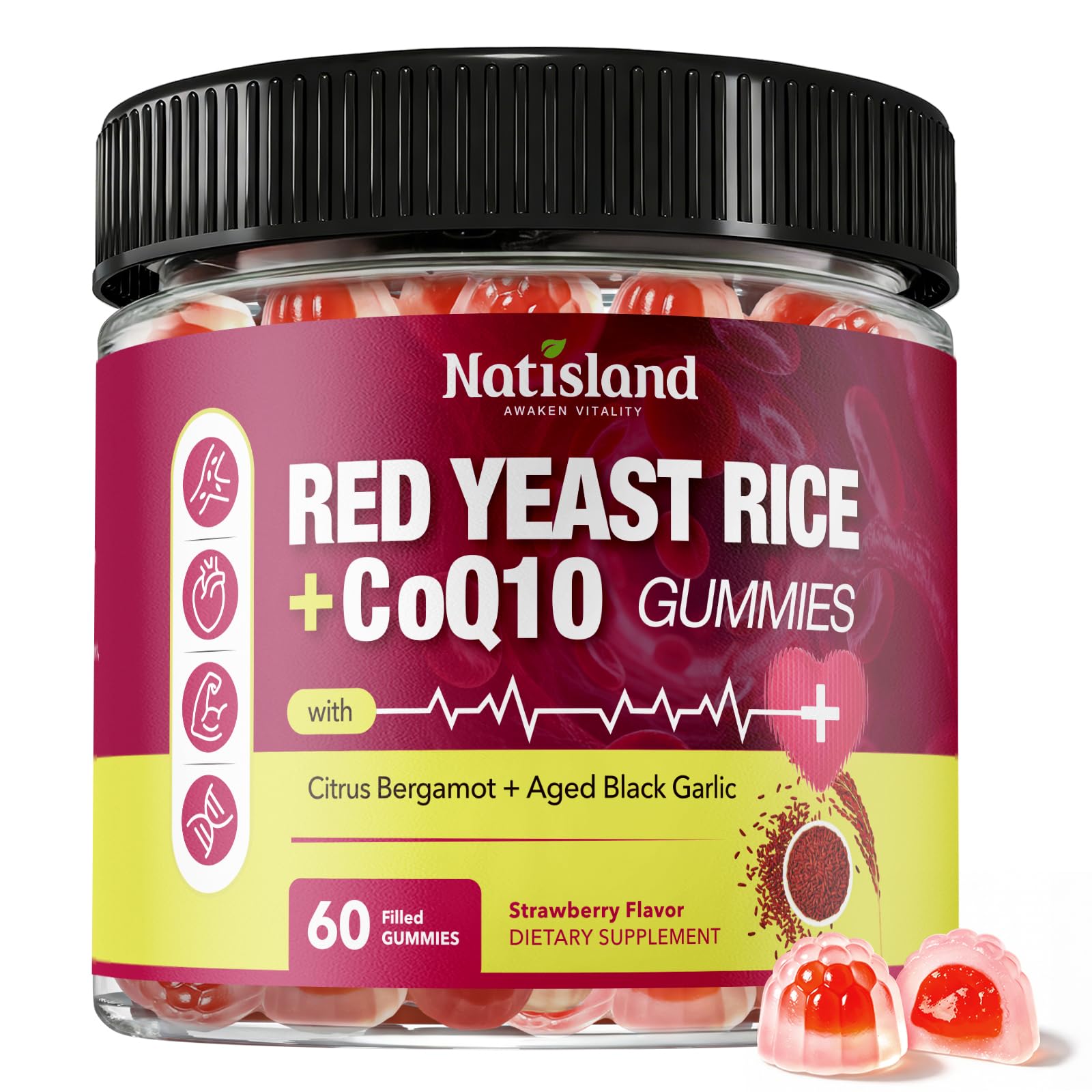 NATISLAND Red Yeast Rice gummies