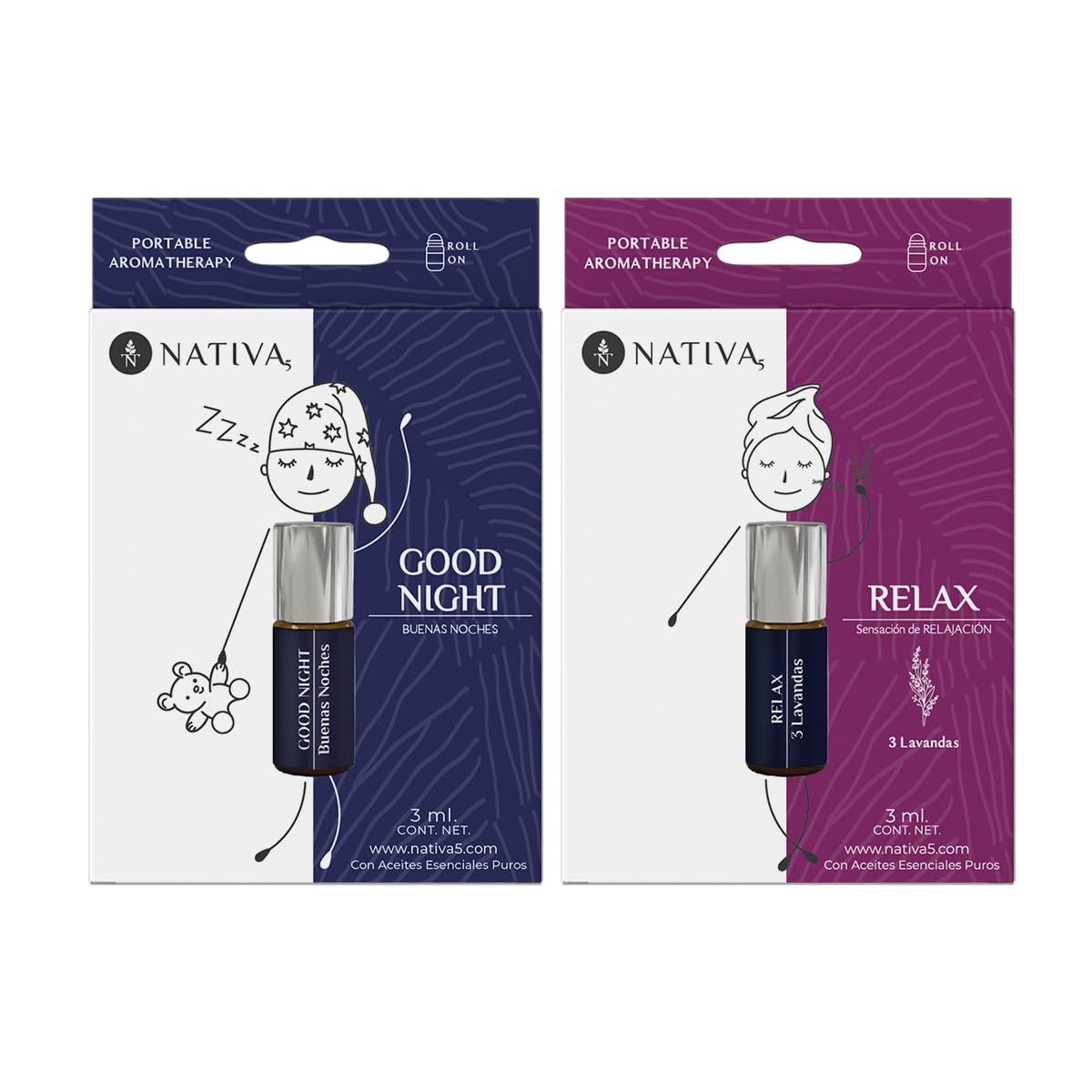 Nativa5 chamomile roll on for sleep