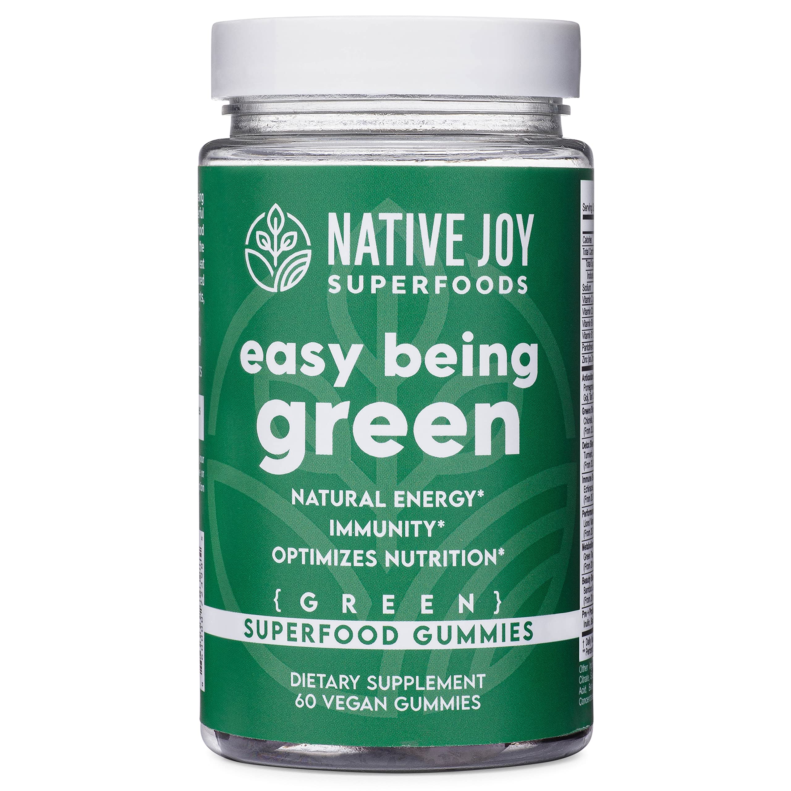 Native Joy spirulina superfood gummies