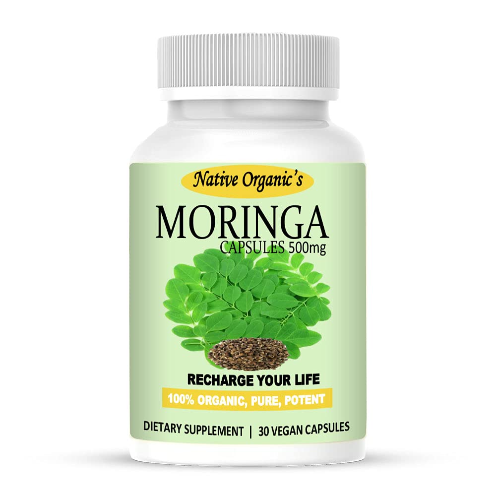 Native Organic Moringa capsules for energy